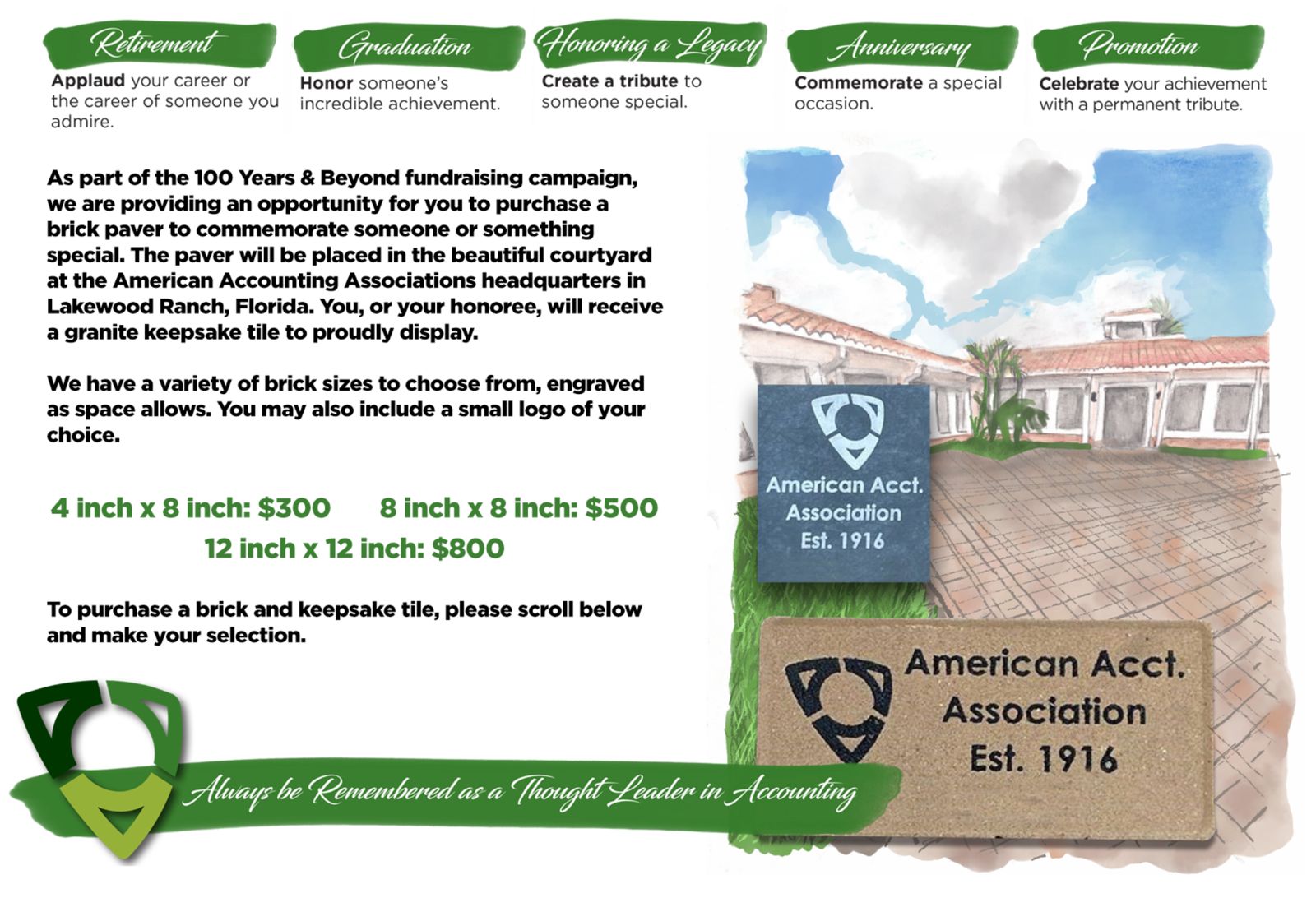 AAA-Fundraising-Pavers | American Accounting Association
